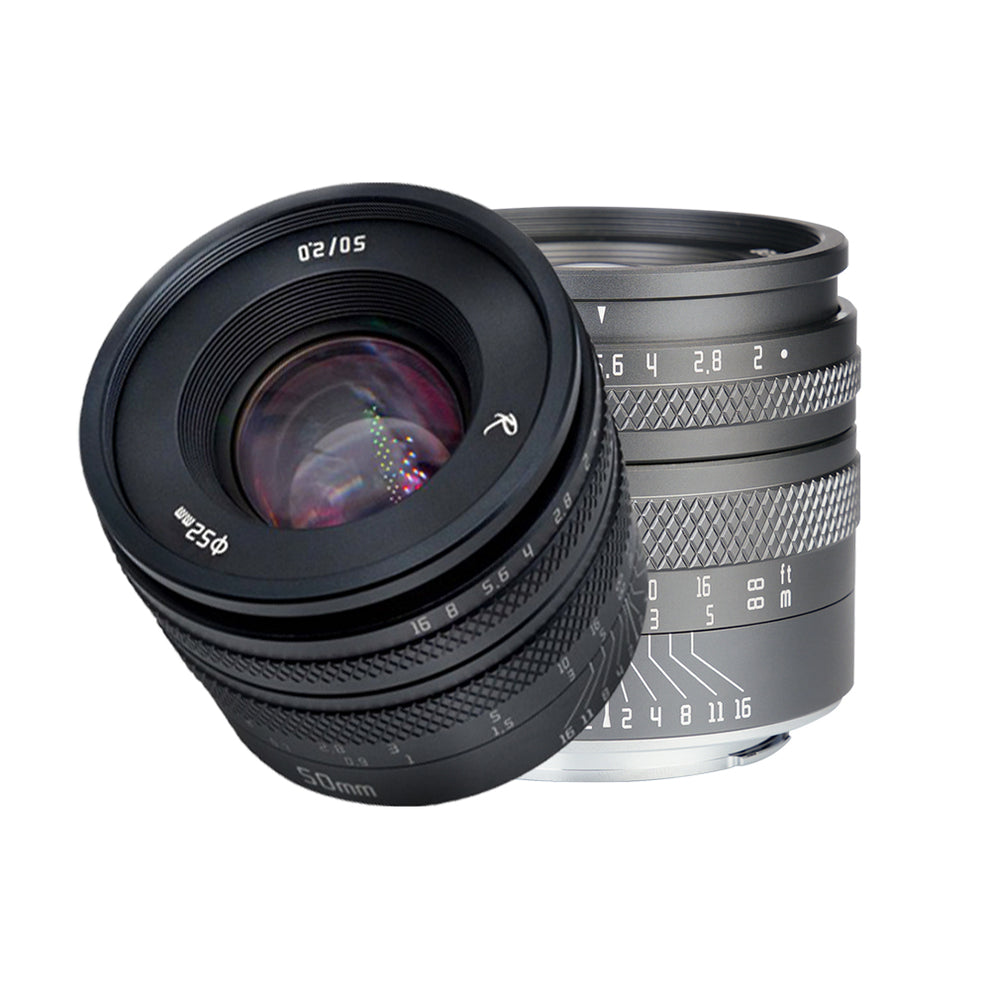 MF 50mm F2.0 Full-frame Portrait Lens for E/FX/EOS-R/EOS-M/L/Z – AstrHori