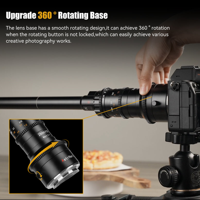 28mm F13 2X Macro Probe Lens Full Frame 360° View Free Switching Speci ...