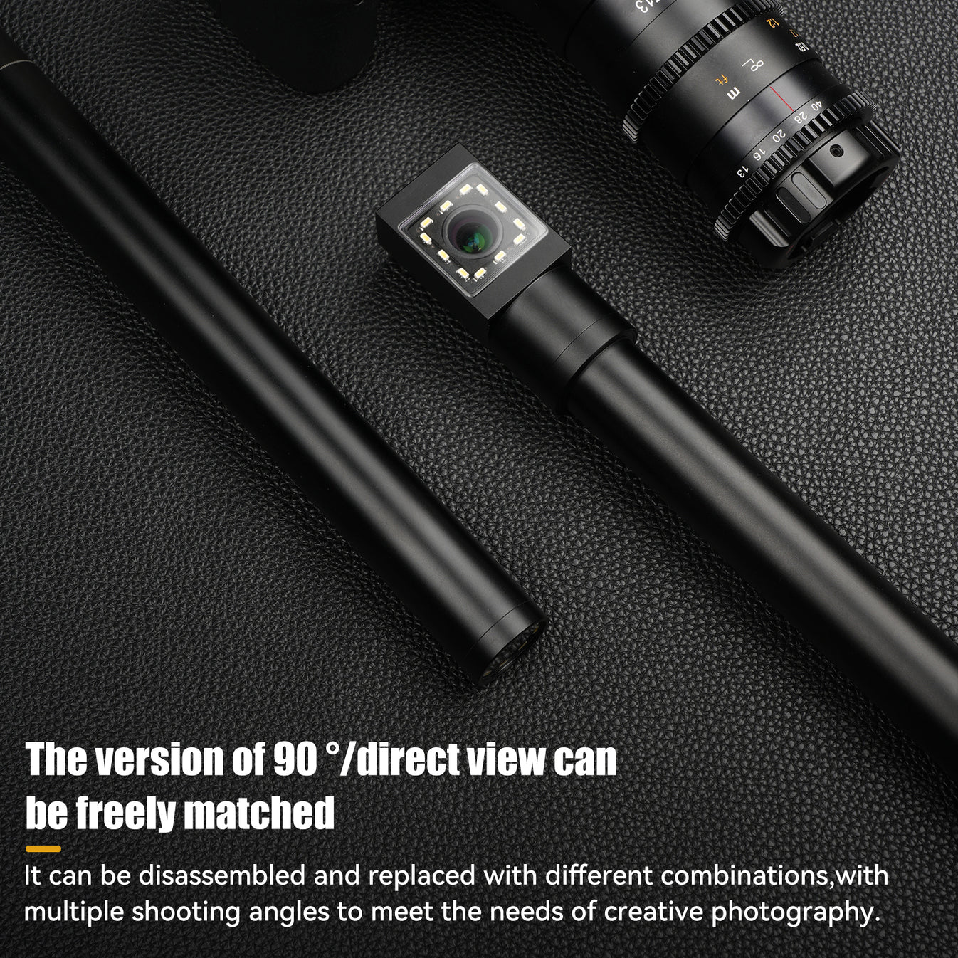 28mm F13 2X Macro Probe Lens Full Frame 360° View Free Switching Speci ...